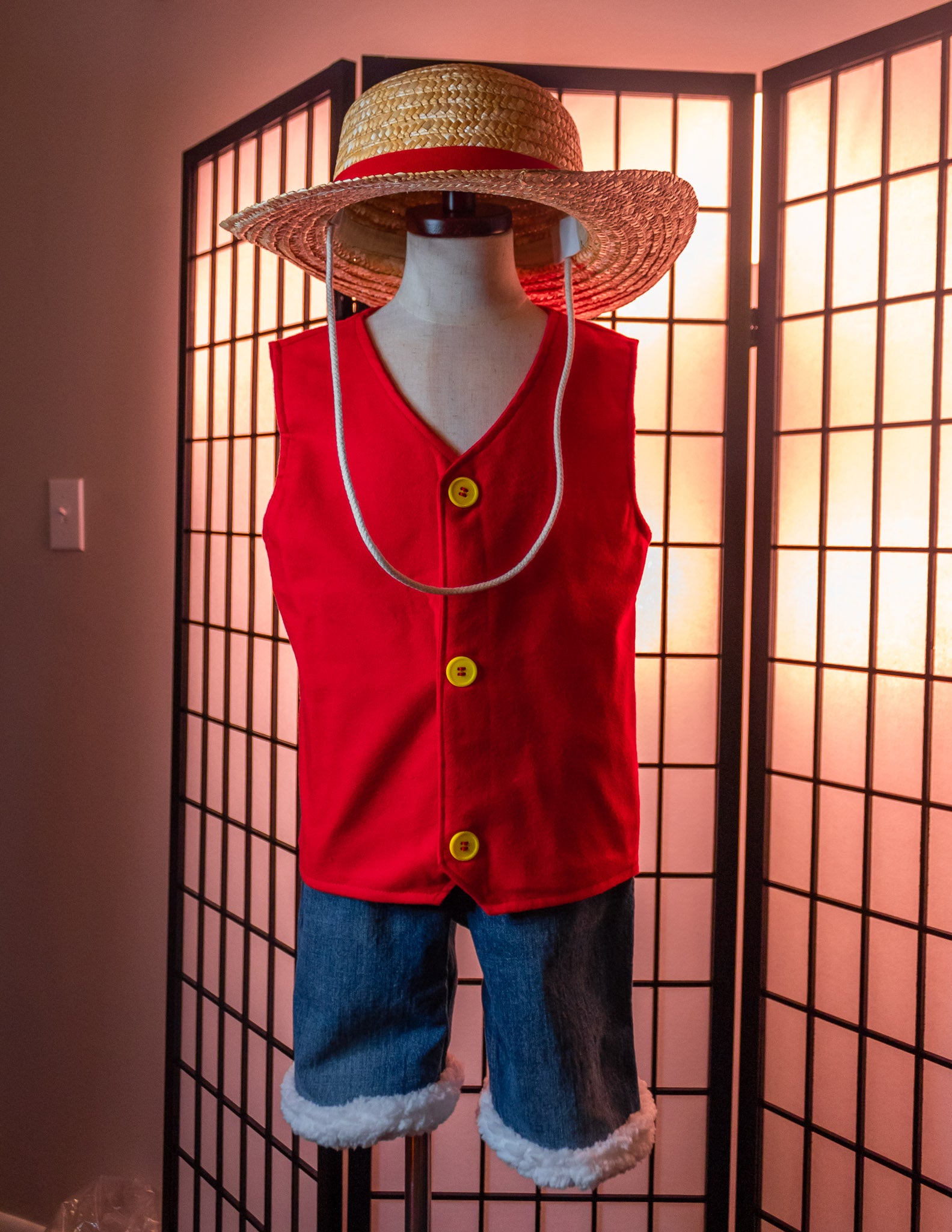 Luffy Youth Vest - Custom Made – Cosplay Yunkie